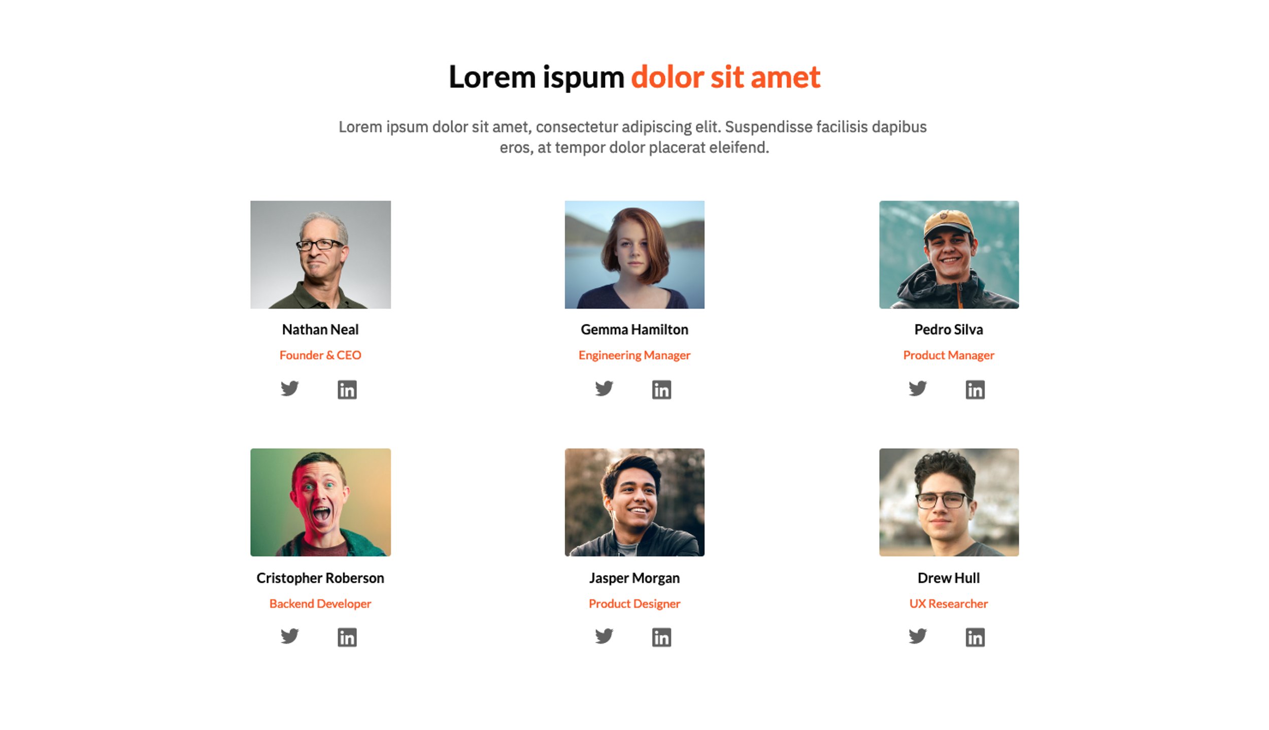 Team Blocks for Webiny Page Builder